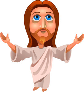 KD cute Jesus Sticker Poster|Religious poster|Christian Poster Paper ...