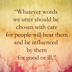 whatever words we utter |Motivational Poster|Inspirational Poster|Gym ...