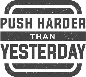 KD push harder than yesterday Sticker Poster|Motivational Poster ...