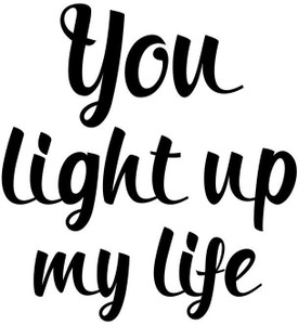 KD you light up Sticker Poster|Beautifull Quotes|. Paper Print - Quotes ...