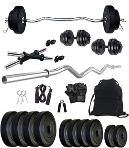 COMPASS 20 kg PVC-WL-20KG-3-FEET-CURL-ROD-WITH-accesorios Home Gym ...