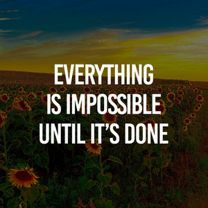everything is impossible |Motivational Poster|Inspirational Poster|Gym ...