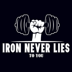 iron never lies to you premium inspiratona quotes and motivational wall ...