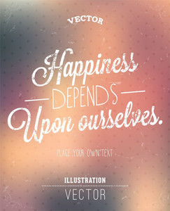KD happiness depends Sticker Poster|Beautifull Paper Print - Quotes ...
