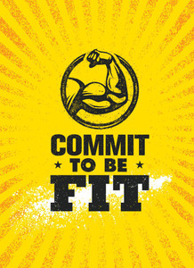 a commit |Motivational Poster|Inspirational Poster|Gym poster| Paper ...