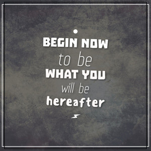 begin now |Motivational Poster|Inspirational Poster Paper Print ...