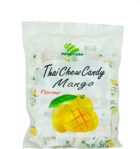 Haoliyuan Toffee Gummy Milk Fruit Candy 100pcs (Imported) Mango Candy ...
