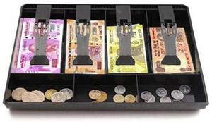 SAMJU Money Tray Cash Register Drawer 4 Bills 3 Coins Compartments ...
