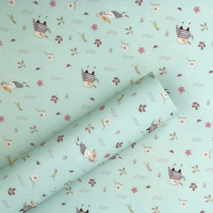 Paper Pep Green Floral & Animal Print 21"X30" Paper Series Wrapping ...