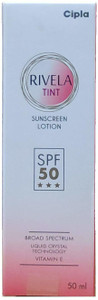 Cipla Sunscreen - SPF 50 PA+++ Rivela Tint Sunscreen Lotion 50ml ...