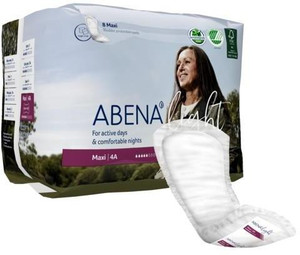 ABENA Light Women Incontinence Pads - XXL Size, 8 Count, Super ...