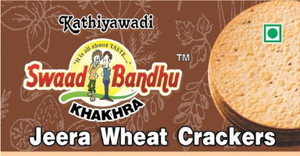 Kathiyawadi Swaadbandhu Khakra -Jeera Flavour Wheat Khakra - Tasty and ...
