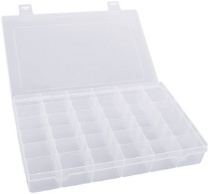 CloudKing 36 Grid Cells Multipurpose Plastic Storage Box with Removable ...