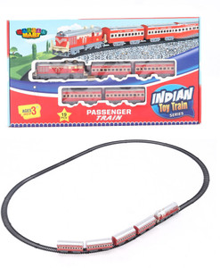 Mastermart Battery Operated 4 Coach Indian Rail AC Class Super Fast Toy ...