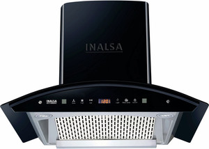 Inalsa Nexa 60BKMAC Auto Clean Wall Mounted Black 1250 CMH Chimney ...