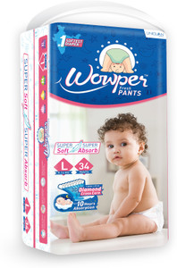 Wowper Fresh Pant Diapers - Large 34 Pieces - L - Buy 34 Wowper Pant ...