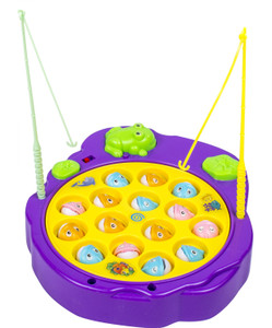 Tector Rotating Musical Fishing Game Party & Fun Board Game - Rotating ...