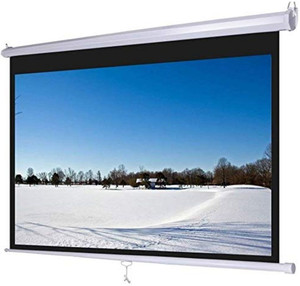 skybright Wall Spring Action Projector Screens 8ft. x 6ft 120-inch ...