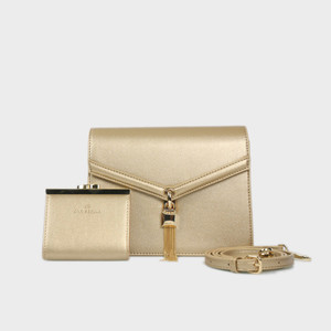 Buy Chrisbella Women Gold Sling Bag Gold Online @ Best Price in India ...