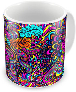 Londonux Aztec Tribal Trippy Abstract Ethnic Floral Traditional Pattern ...