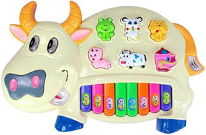 TWISHA ENTERPRISE Cow Musical Piano with 3 Modes Animal Sounds ...