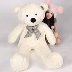 teddy hub 5 Feet Soft White Jumbo Teddy Bear - 152 cm - 152 cm - 5 Feet ...