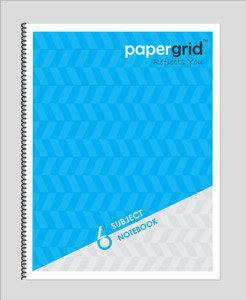 papergrid Spiral A4 - 29.7 cm x 21 cm, 6 Subjects, Single Line A4 ...