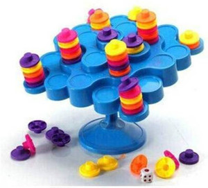 SQUICKLE Topple Balance Tree Board Game, Tower Up Stack Balancing ...