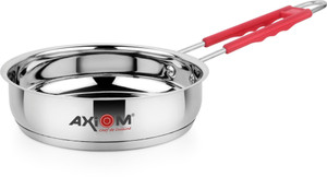 AXIOM FRYPAN 1100 ML Stainless Steel Induction & Gas Compatible (Heavy ...