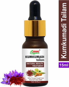 Zorg Organics Kumkumadi Tailam 15 ML {Natural Beauty Fluid with Sandal ...