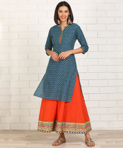 Anmi Printed Women Straight Kurta - Buy Anmi Printed Women Straight ...