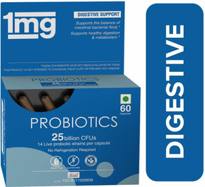 1MG Probiotics 25 Billions CFU 14 Probiotic Strains 500 mg - 60 ...