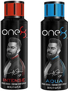 one8 by Virat Kohli INTENSE AND AQUA POUR HOMME PERFUME BODY SPRAY ...