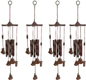 Vyne Combo Of Feng Shui Buddha 5 Pipe Wind Chimes For Home Positive ...