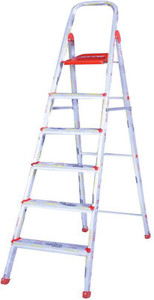 Alco 5-step + 1 platform strong and heavy duty Aluminium Ladder 7-feet ...