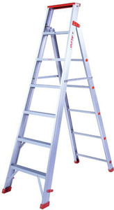 Alco 6-step Heavy Duty Foldable multipurpose Aluminium Ladder (with ...