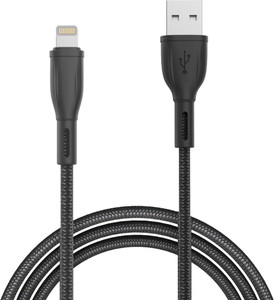 Portronics Lightning Cable 1.2 m POR-1026 Konnect Plus Nylon Braided ...