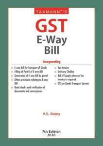 GST E-Way Bill: Buy GST E-Way Bill by V.S. Datey at Low Price in India ...
