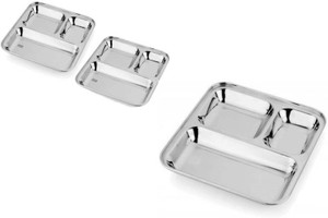 SBT Stainless Steel 3in1 Plate / Three Compartment Dinner Plate 2 ...