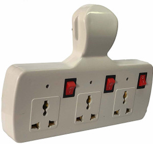 jamunesh 3+3 Extension Box Direct Plug in with Individual Switch Three ...