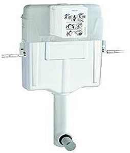 Grohe Stainless Steel Flushing Cistern Concealed (Silver, GD 2) Dual ...
