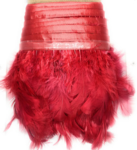 Lace styles ARTIFICIAL FEATHER LACE ARTIFICIAL RED COLOUR Lace Reel ...