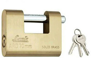 LINK O LINE ARD70, ARMOURED HARDENED SHACKLE WITH BRASS KEY Lock - Buy ...