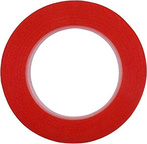 Hemi 12mm Red Double Side Tacky Tape (1/2 inch, 25 Meter) 25 m Double ...