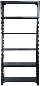 Spacious CRC Sheet 6 Shelf Slotted Angle Rack, 15x36x72 Inch, 20 Gauge ...
