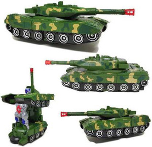 SALEOFF Deformation Combat Transform Robot Tank 3D Light & Realistic ...