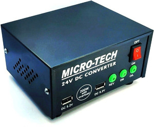 Microtech DC to AC Convertor 24v DC to AC Car Inverter 200 watt Car ...