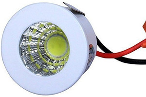 A-Mart™ 1 Watt Round LED Button/COB Pink Focus Light for POP/ Recessed ...