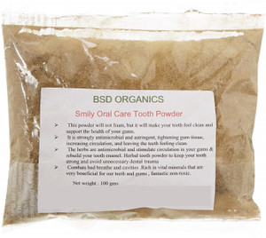BSD Organics Smily Oral Care Tooth Powder/Palpodi/Dant Powder for ...