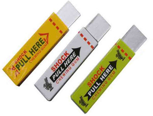 NOWAIT Chewing Gum Electric Shock Fun Prank Toy For Kids Set of 3pc For ...
